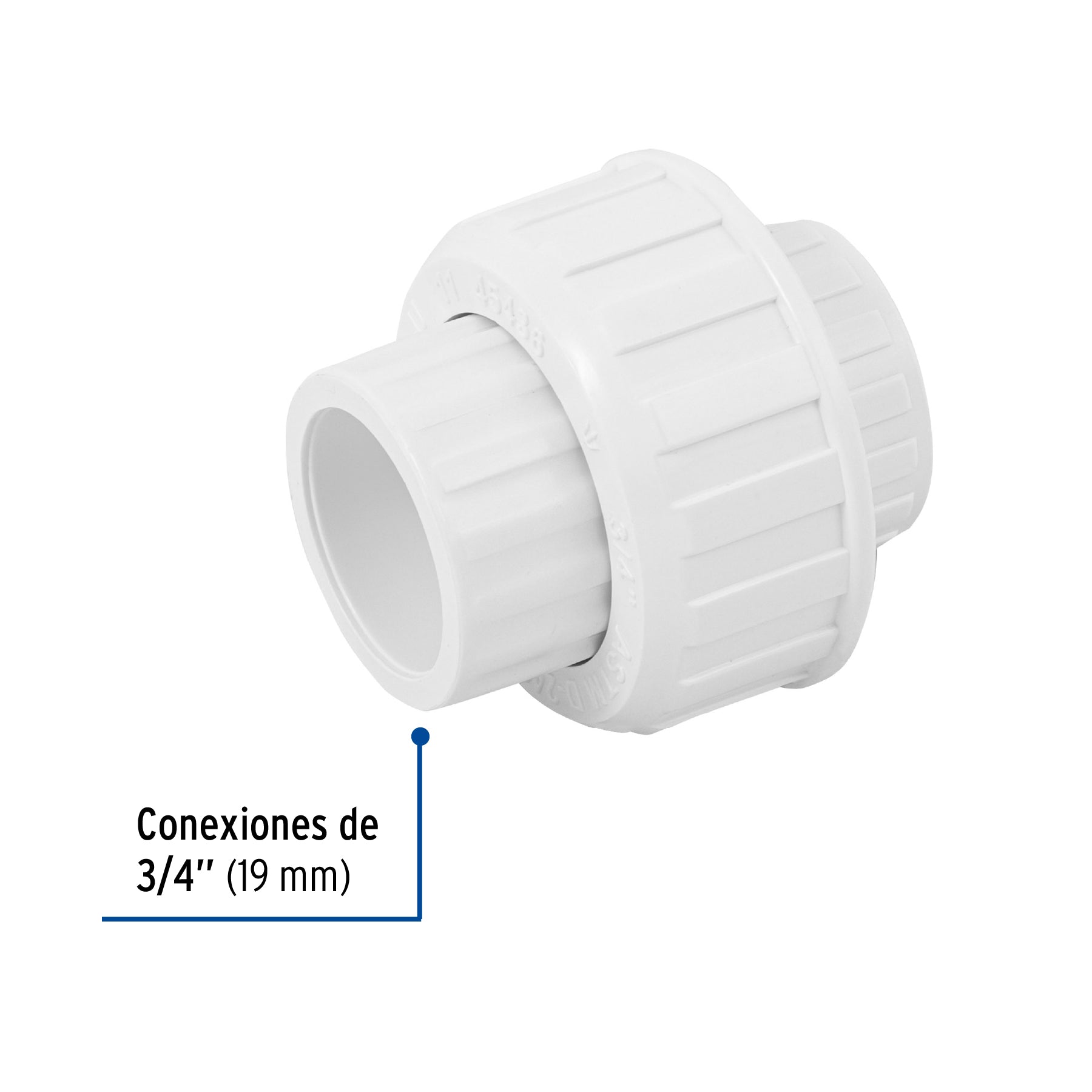 Tuerca Union PVC Hidraulico Saniflow 3/4" (19 mm)