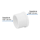 Reduccion Bushing PVC Hidraulico 1"1/2 x 1"1/4